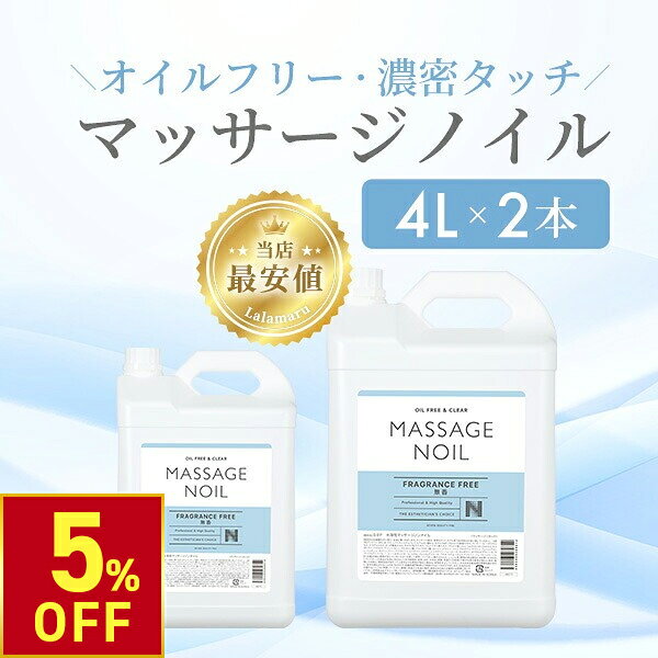 商品詳細 商品名 [SEVEN BEAUTY PRO] マッサージノイル 無香　4L（2本入り） 商品番号 48073 -box-1 特徴 【2本セット】毎日の施術にうれしい、ハイコスパ マッサージノイル 商品説明 超ロングセラー！マッサー...