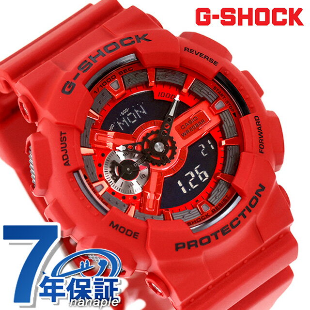 7年保証キャンペーン gショック ジーショック G-SHOCK ANALOG-DIGITAL 110 SERIES アナログデジタル 110シリーズ クォーツ 電池式 メンズ 腕時計 GA-110RRB-4ADR アナデジ レッド ◆ビッグ...