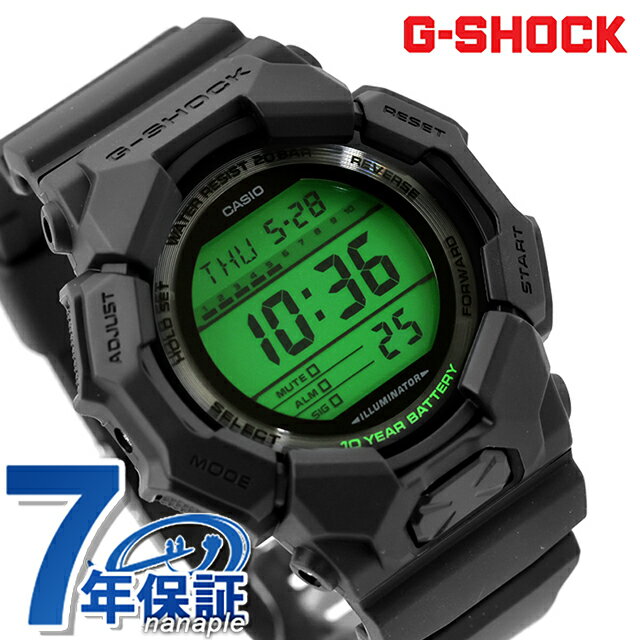 7年保証キャンペーン gショック ジーショック G-SHOCK GD-010 SERIES クォーツ 電池式 メンズ 腕時計 GD-010BEG-1DR デジタル ブラック グリーン ◆G-SHOCKのBLACK AND ELECTRO G...