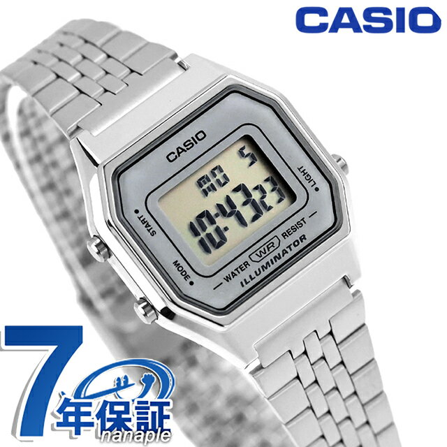 7年保証キャンペーン カシオ チープカシオ CASIO VINTAGE ヴィンテージ 海外モデル クォーツ 電池式 レディース 腕時計 LA680WA-7DF デジタル グレー ◆レトロな雰囲気と現代的な使いやすさを兼ね備えたCASIOの定...