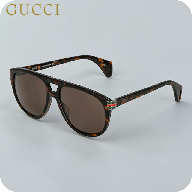 グッチ サングラス メンズ GG0525S 003 GUCCI ブラウン ◆1921年、グッチオ・グッチは革製品の会社を起業し、フィレンツェに小さな鞄店を開業。ブランドに対する彼のビジョンは、ロンドンと、彼がサボイ・ホテルで働いていた時に見...