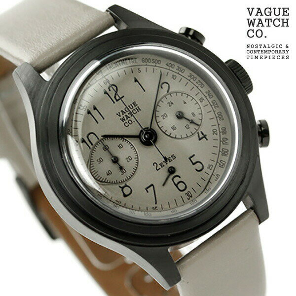 ヴァーグウォッチ ツーアイズ 38mm クロノグラフ 2C-L-002 VAGUE WATCH Co. 2EYES 腕時計 クオーツ グレー レザーベルト ヴァーグウォッチは“アンティークウォッチの雰囲気を手軽に楽しめる腕時計”をコンセプト...