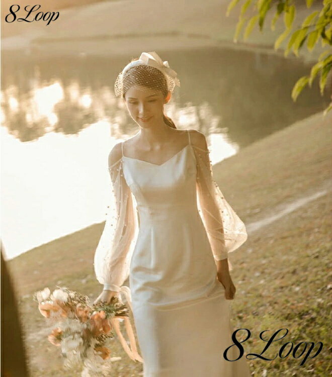 商品規格： ■商品名： レディースウエディングドレス ■素材：ボリエステル ■サイズ（cm)： XS　バスト約77　ウェスト約60　ヒップ約80 S　バスト約80　ウェスト約63　ヒップ約83 M　バスト約83　ウェスト約66　ヒップ約86...