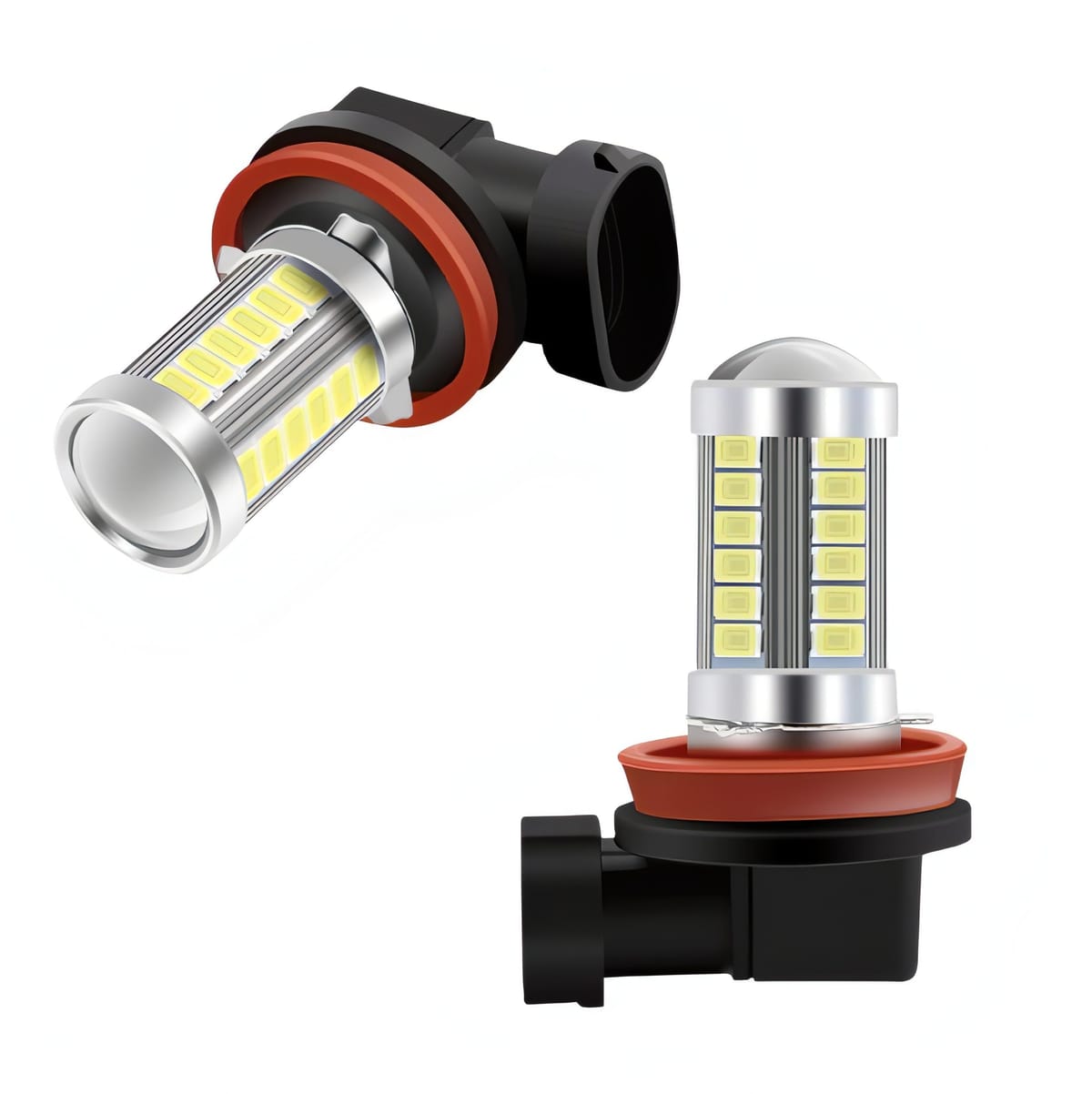 1高輝度LEDチップ搭載フォグランプ 高輝度LEDチップを採用し、夜間走行や雨・霧などの悪天候時でも路面を明るく照射。視認性を高め、安全なドライブをサポートします。212V / 24V車両対応 乗用車はもちろん、トラック・バス・大型車など2...