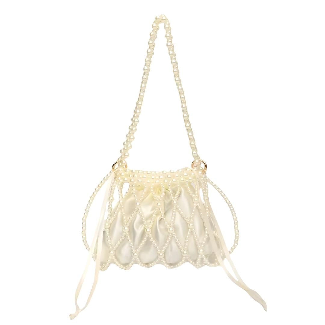 【華やかさ満点のパールデザイン】 きらめくフェイクパールとビーズが全体を包み込み、持つだけでラグジュアリーな雰囲気に。結婚式や二次会、パーティーはもちろん、普段のコーデにもアクセントをプラスできるレディースバッグです。【2WAY仕様で便利】...