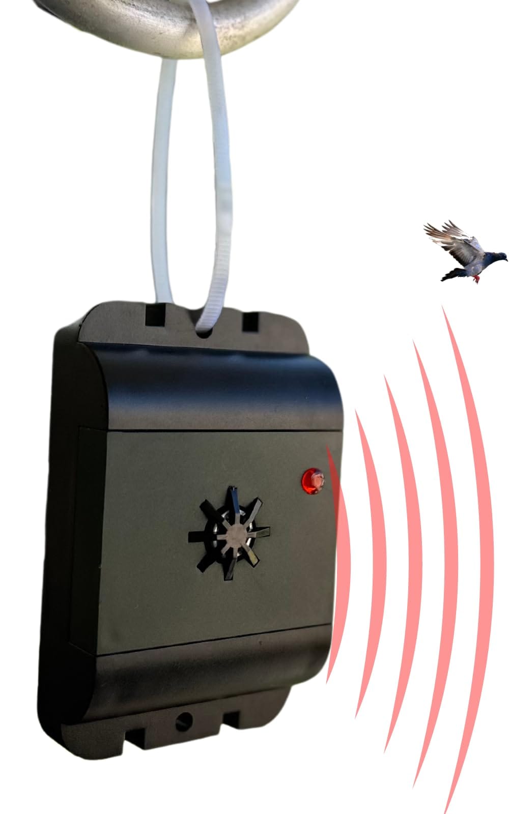 【超音波で鳥を遠ざける忌避方式】 8〜32kHzの変化する超音波を5秒ON／25秒OFFで発生。音に慣れにくいの断続的に音が出る設計で、鳥の生活環境に継続的な違和感を与え、自然に離れさせます。【電池式・配線不要ですぐ使える】 単4電池6本で...