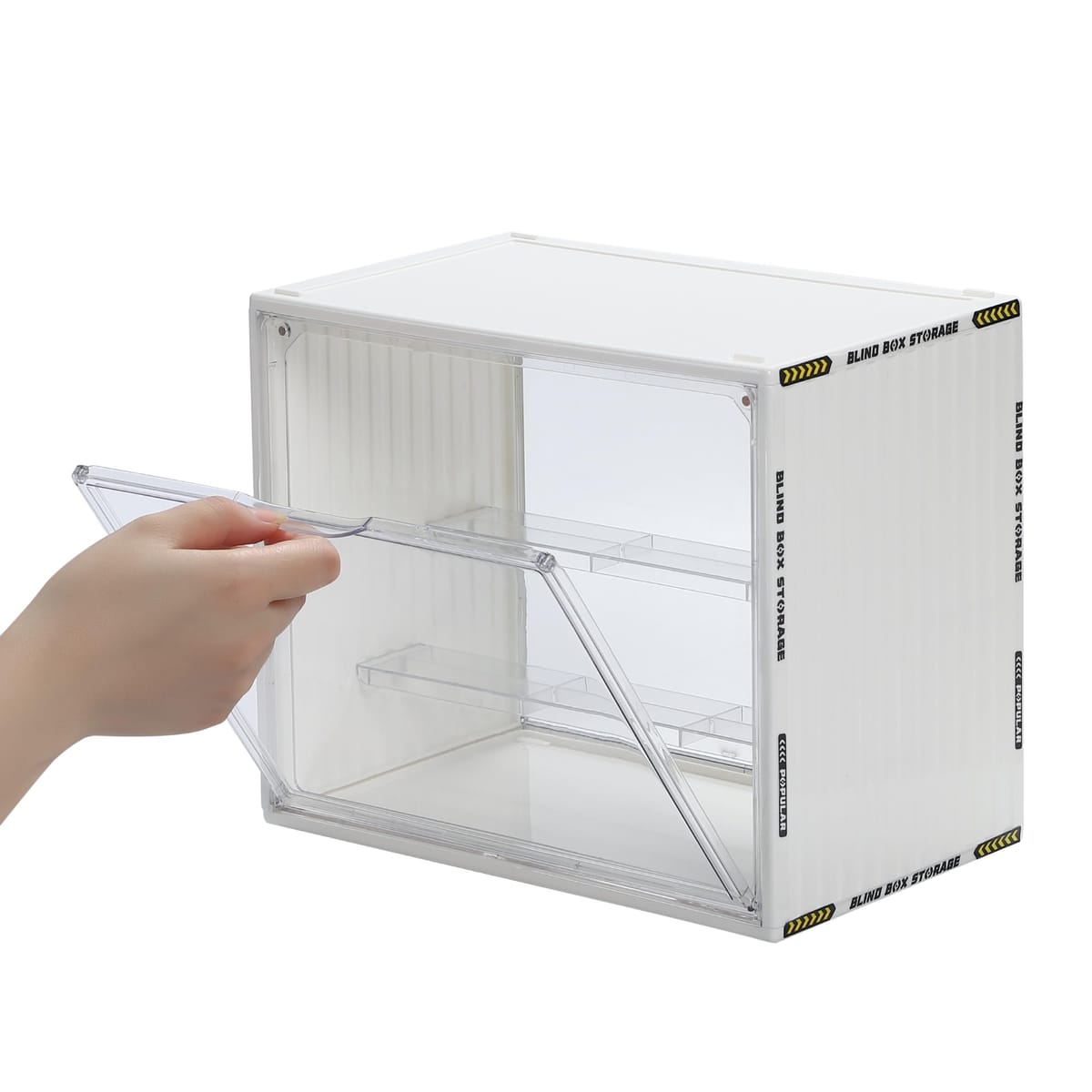 【積み重ねできるコンテナ仕様】 ディスプレイケースやフィギュアケースとして便利なコンテナ仕様を採用し、仕切りを活用して効率的に収納できます。積み重ねが可能な設計なので、省スペースでコレクションを整理しながら飾ることができ、ショーケースとして...