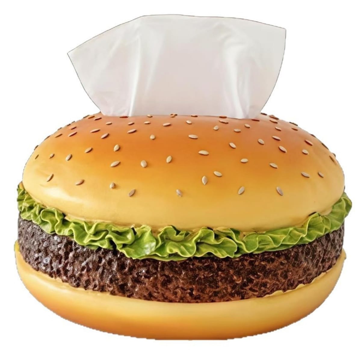 【ユニークなハンバーガーデザイン】本物そっくりなハンバーガーの見た目が目を引く、置くだけで楽しい雰囲気にしてくれる、かわいいインテリア雑貨です。【生活感をおしゃれにカバー】そのままだと味気ないティッシュを、インテリア雑貨のようにかわいく演出...
