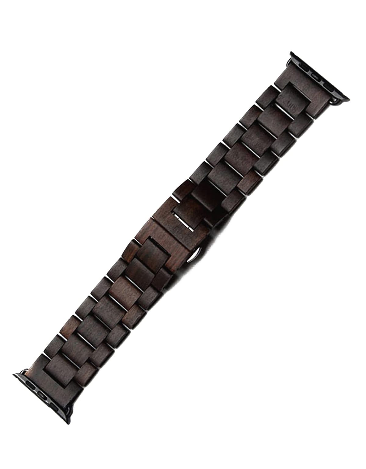 ?素材：黒檀木?サイズ：Apple Watch 42/44mm　?天然木仕様のアップルウォッチバンドです。?テクノロジーと森林浴。濃い色によりナチュラルに身に付けられます。?通常の時計。ピン方式にて調整可能です。※工具は付属しておりません。...