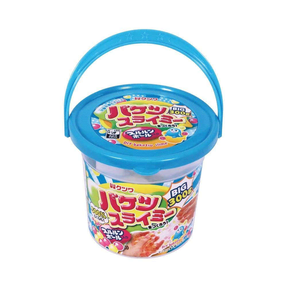 【商品特徴】・透明スライムと水で膨らむボールを混ぜ合わせて、プルプルもちもち感触が楽しめます・パッケージのバケツが保存容器になります【詳細】サイズ：H60×W104×D104mm重量：350g材質：（スライミーのもと）水、ホウ砂、グリセリン...
