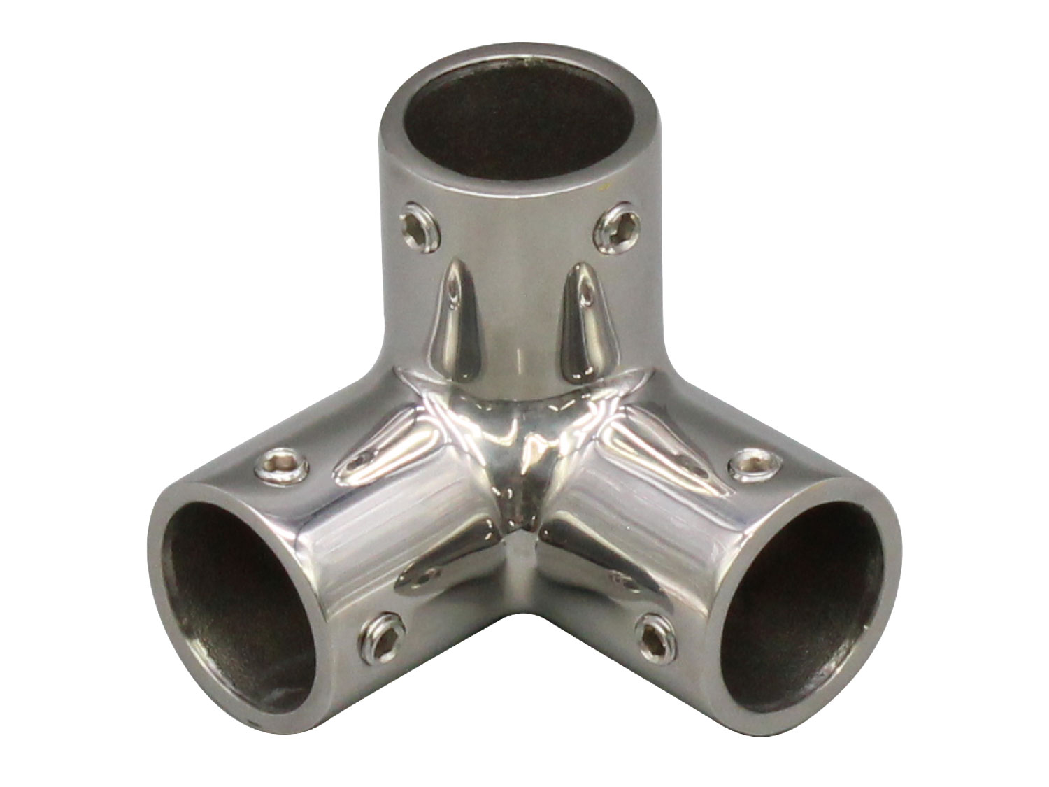 マイボートのDIYカスタムに利用できる、耐久性・耐候性に優れたマリングレードのステンレス製ハードウェアです。 パイプと組み合わせて、オーニング、棚、手すりなど、工夫次第で様々なアイテムや設備が制作可能です。 3方向からパイプを接続して、分岐...