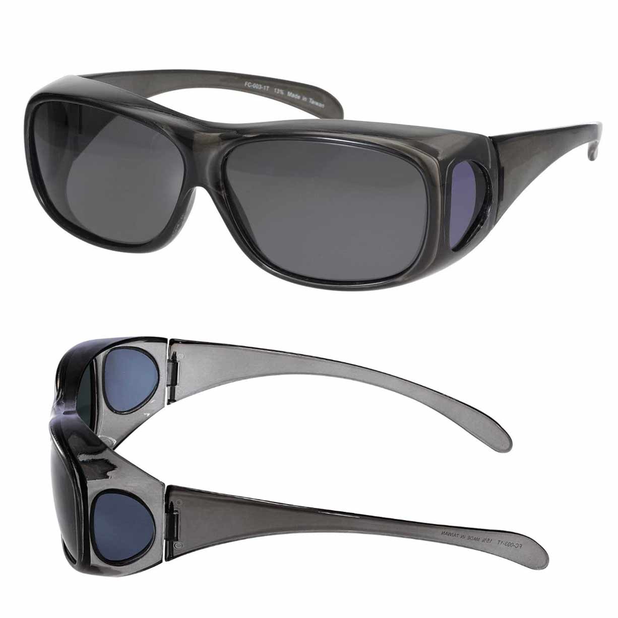 メガネの上からかけられるオーバーグラス 偏光レンズなら乱反射をカットして視界良好！ ランニングやドライブ、フィッシングにアウトドアで大活躍！ 【仕様】 UVカット 布ケース付