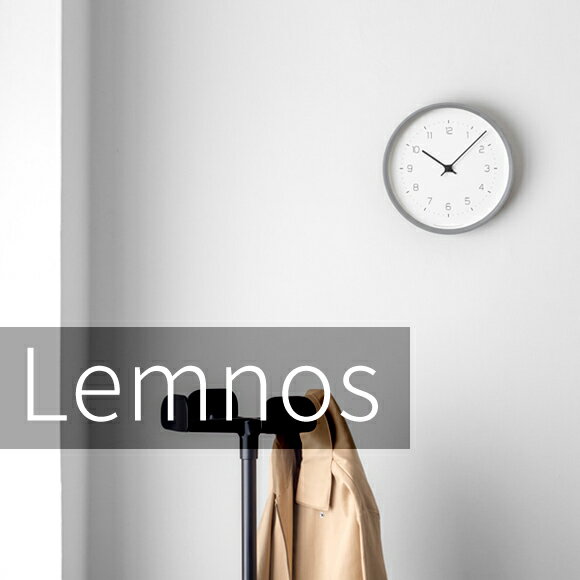 Lemnos レムノス 掛け時計 アナログ NEUT wall clock　ニュート ウォール クロック グレー　(TL-KK22-0GY)　のスペックサイズ直径28.8×奥行5cm、重さ840g素材ホワイトアッシュ、ガラスLemnos レ...