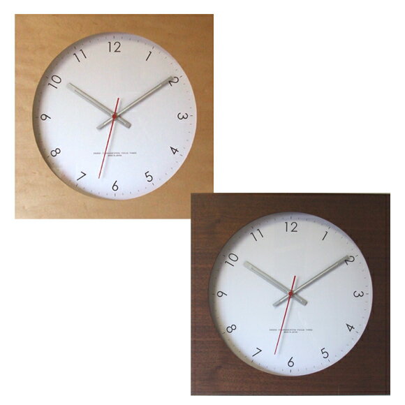 掛け時計 四角 電波時計 メープル/ウォールナットの時計 29cm角 日本製　(FO-V0020)　のスペックサイズ縦29×横29×奥行4．5cm　約990g素材メープル（ナチュラル）　・ウォールナット（ブラウン）機能電波掛け時計備考単3乾...