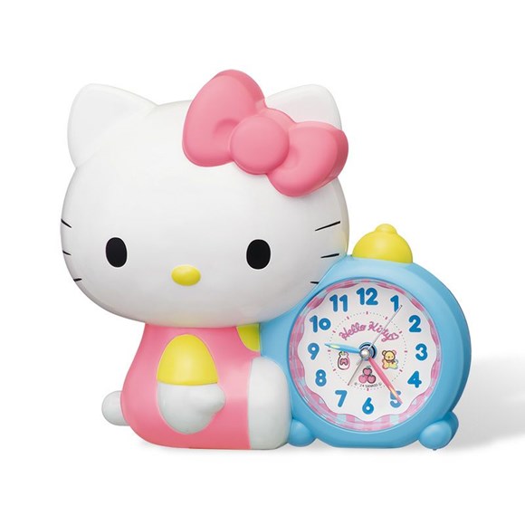 セイコー（SEIKO）　キャラクター時計　アナログ時計　置き時計　ハローキティ　おしゃべり目覚まし時計　JF386A　のスペックサイズ184×202×118mm　420g素材プラスチック枠前面：プラスチック機能クオーツ（±30秒/月）おしゃ...
