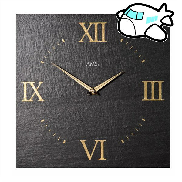 AMS 掛け時計 アナログ ドイツ製 AM9517 納期1ヶ月程度　(YM-AMS9517)　のスペックサイズ30×30cm、文字盤厚み6mm、重さ1．2キロ素材天然石、メタル機能掛け時計備考1年保証、単3電池×1本、ドイツ製ご注意天然石を...