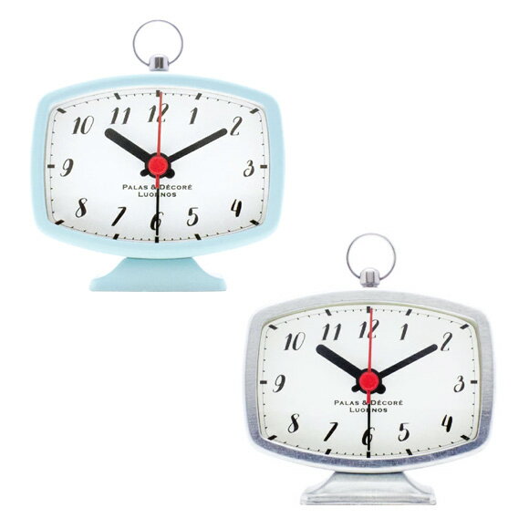 目覚し時計 アナログ 小型 アラーム レトロ おしゃれ ポーム コンパクトアラームクロック　(PD-PAM-2)　のスペックサイズ約W7.2×D2×H8cm素材スチール、プラスティック機能目覚し時計備考ボタン電池1個付属目覚し時計 アナログ...