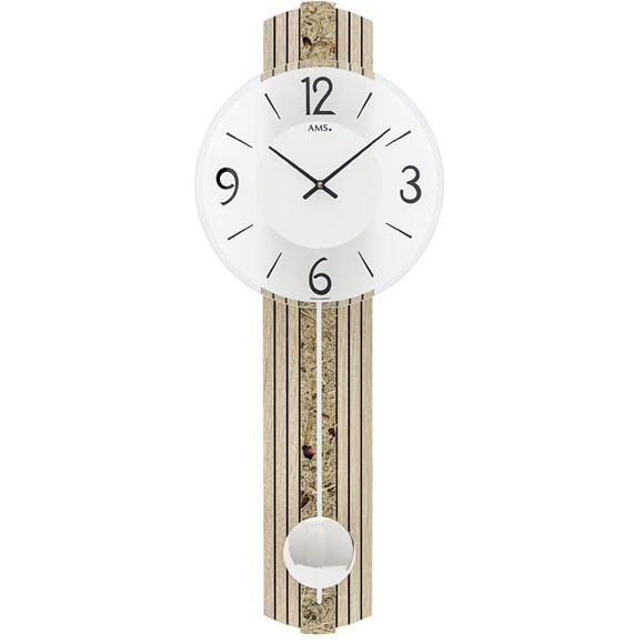 AMS 振り子時計 掛け時計 アナログ ドイツ製 AMS7489　(YM-AMS7489)　のスペックサイズ縦 62 X 横 23 X 厚み 6 (cm)　重量 1.2 kg素材木、ガラス備考単三電池×1ご注意ドイツからの直輸入品のため国内...