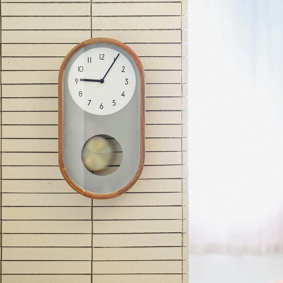 壁掛け時計 振り子時計 ティーカネン Tikanen　(IF-CL4443)　のスペックサイズW200×H370×D70(mm) 0.9kg素材木　ガラス　MDF　アルミ機能スイープムーブメント備考壁掛け用木ネジ付単3乾電池をご使用ください...