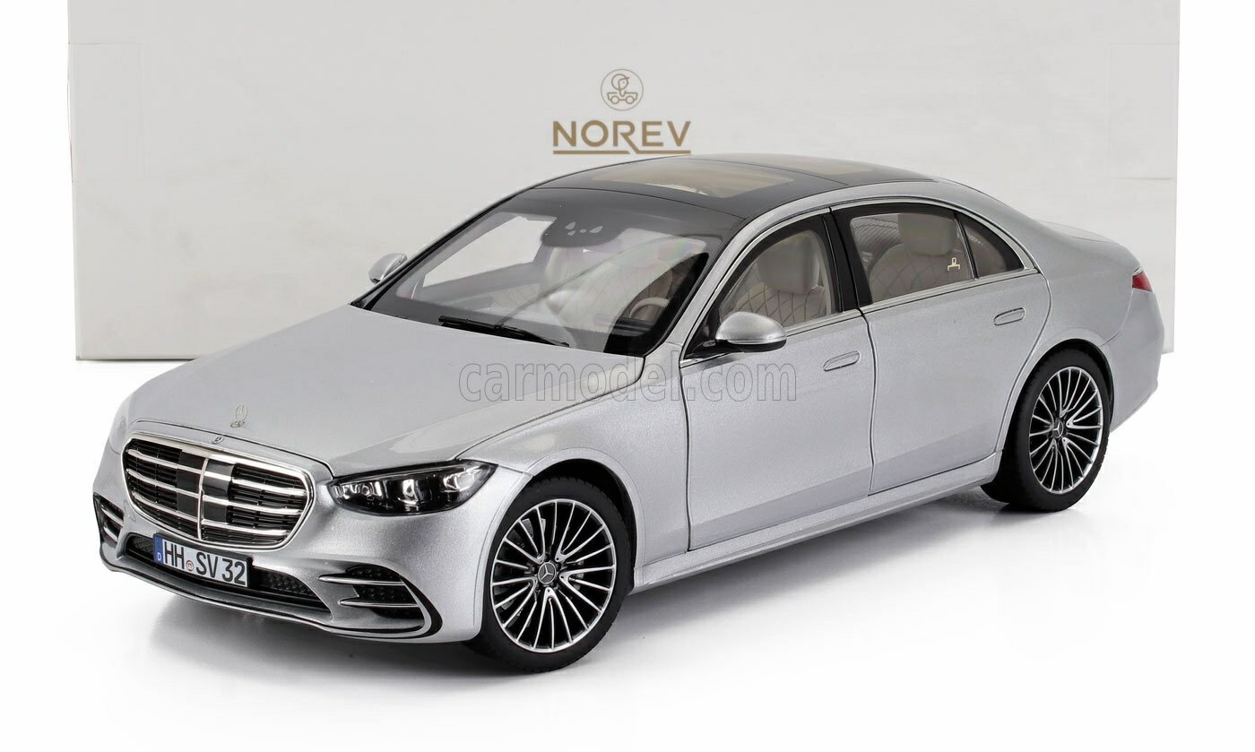 Trademark: NOREV Brand: MERCEDES BENZ Model: S-CLASS AMG LINE 2021 Scale: 1/18 Manufacturer code: 183805 Colour: SILVER ...