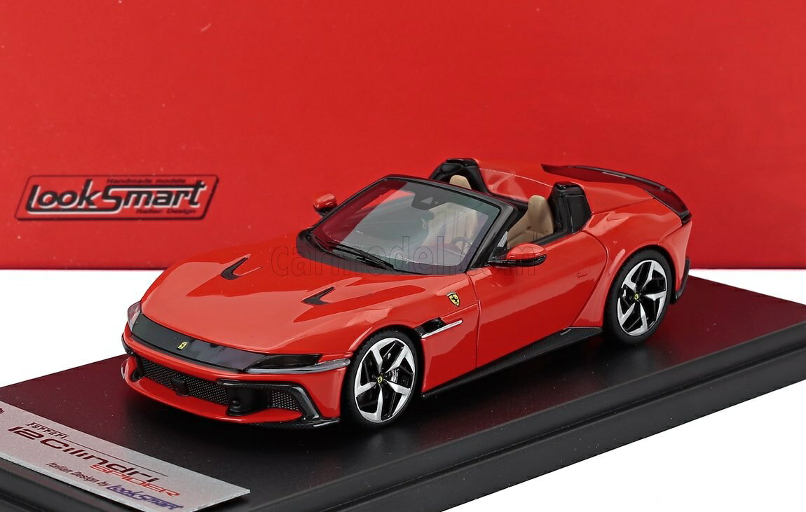 Trademark: LOOKSMART Brand: FERRARI Model: 12CILINDRI V12 830cv SPIDER OPEN 2024 Scale: 1/43 Manufacturer code: LS556G C...