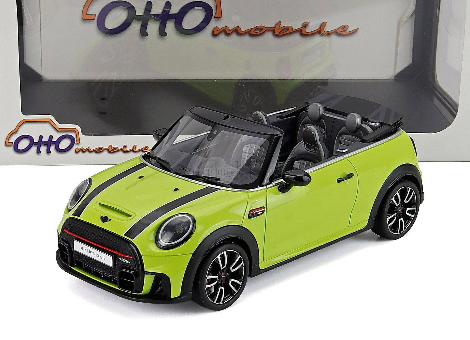 Trademark: OTTO-MOBILE Brand: MINI Model: COOPER JOHN WORKS JCW CABRIOLET OPEN 2021 Scale: 1/18 Manufacturer code: OT130...
