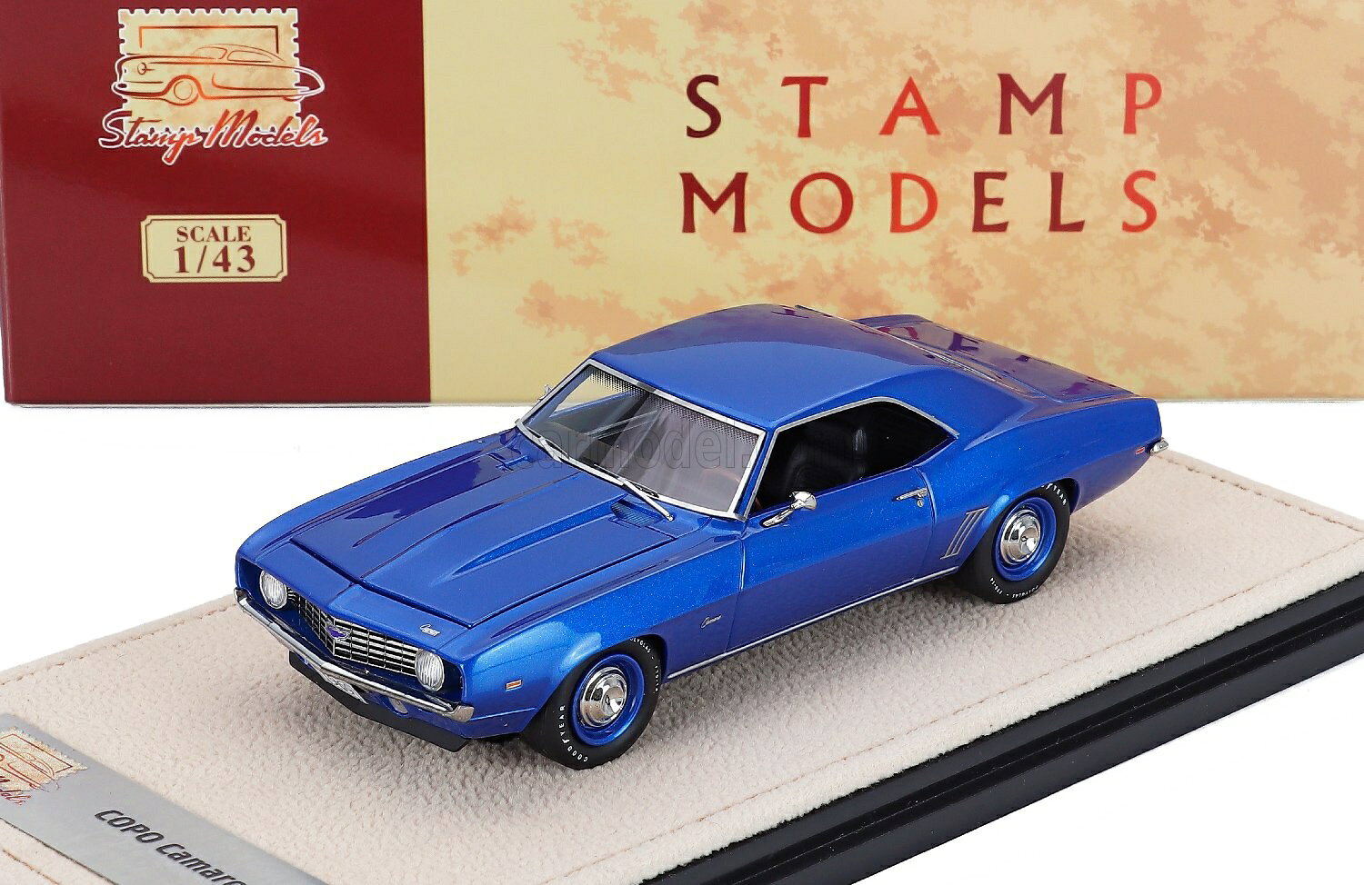 Trademark: STAMP-MODELS Brand: CHEVROLET Model: CAMARO COPO ZL1 COUPE 1969 Scale: 1/43 Manufacturer code: STM691011 Colo...