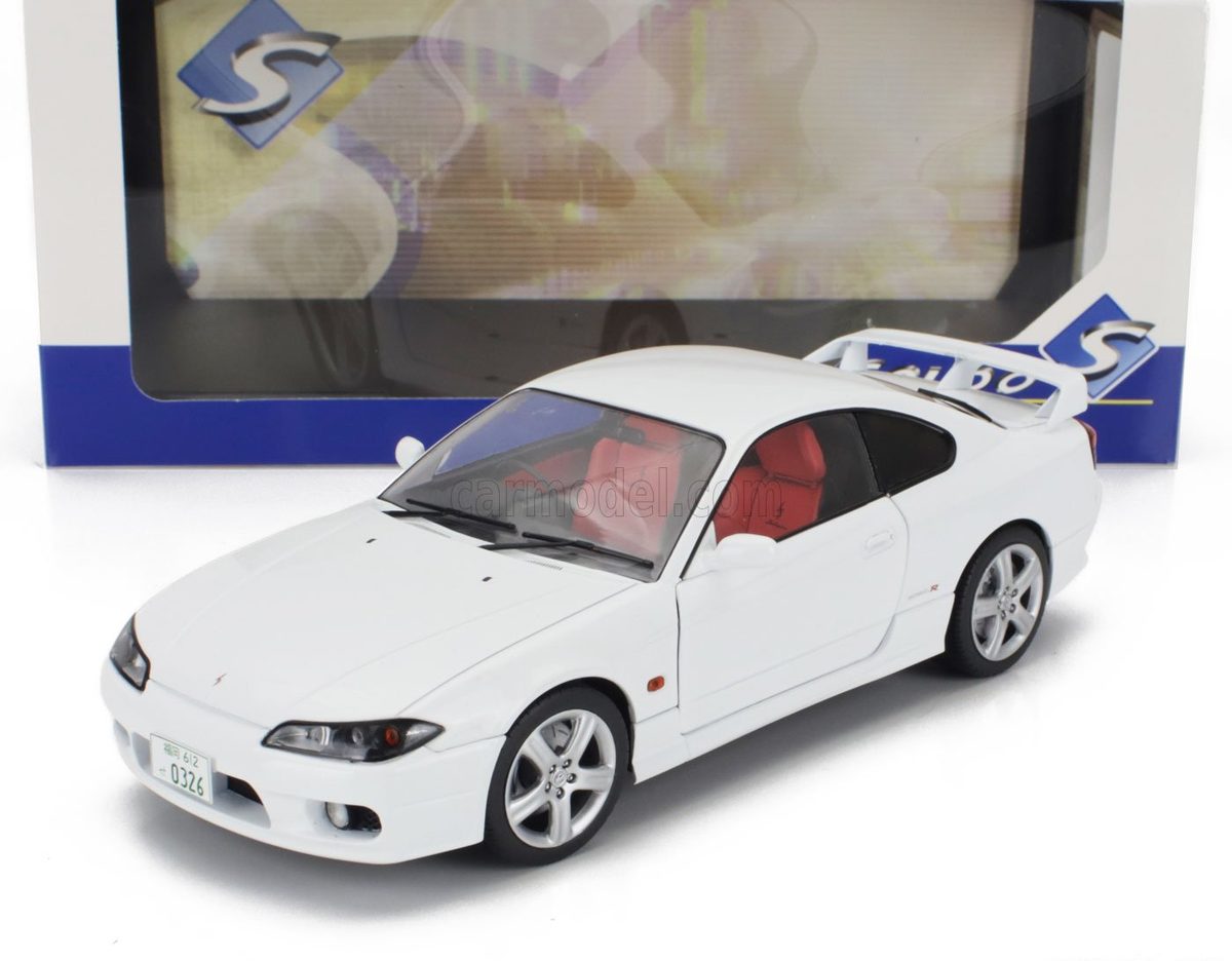Trademark: SOLIDO Brand: NISSAN Model: SILVIA (S15) COUPE SPEC-R AERO 1999 Scale: 1/18 Manufacturer code: 1812201 Colour...