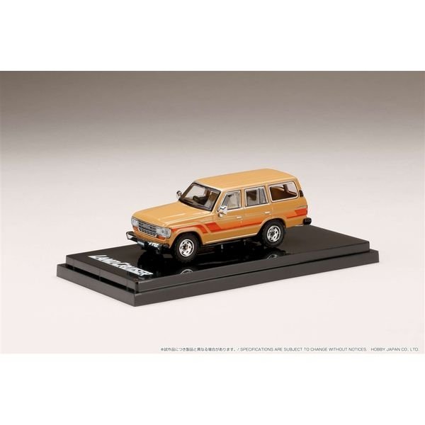 Trademark: HOBBY JAPAN Brand: TOYOTA Model: TOYOTA LAND CRUISER 60 GX 1988 OPTION SIDE STICKER BEIGE Scale: 1/64 Manufac...