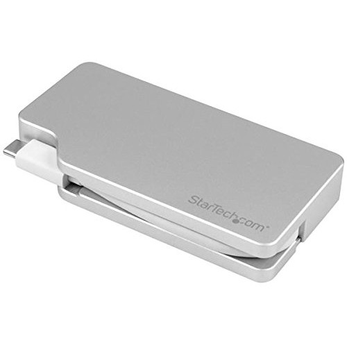 商品説明★ トラベルAVアダプタ(アルミ製ケース)フォーインワン(4-in-1) USB-C - VGA/DVI/HDMI/Mini DP変換アダプタ4KUSB-C対応コンピュータをVGA、DVI、HDMI、Mini DisplayPort...
