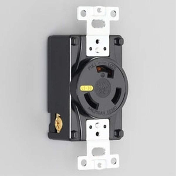 商品説明★ NEMA規格L5-30互換品です。★ 熱硬化性樹脂製です。★ 端子ねじM5を使用します。★ 電線接続方式は圧着端子式と引締式です。スペック* 厚み(mm): 33* 長さ(mm): 107* 定格: 接地2P30A125V* 幅...