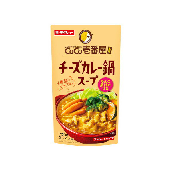 【 本商品をご購入希望のお客様へ 】※ 12時から14時の時間帯指定はできません。ご指定の場合は14時から16時にて手配いたします。商品説明★ CoCo壱番屋監修のチーズカレー鍋スープです。コク深いカレールウにチキン・ポークの旨みを加え、チ...