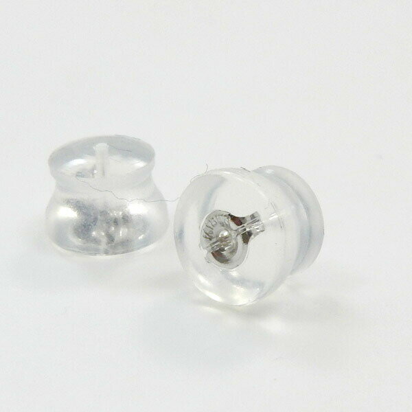 キャッチとシリコンでダブルロックされ、 ピアスからキャッチが外れにくなっております。 厚みと形でより掴みやすく着けやすくなりました☆ [　仕　様　：　1ペア(2個) ] 材質 K18WG シリコン 大きさ(約) 幅5.5mmx高さ4mm 総...