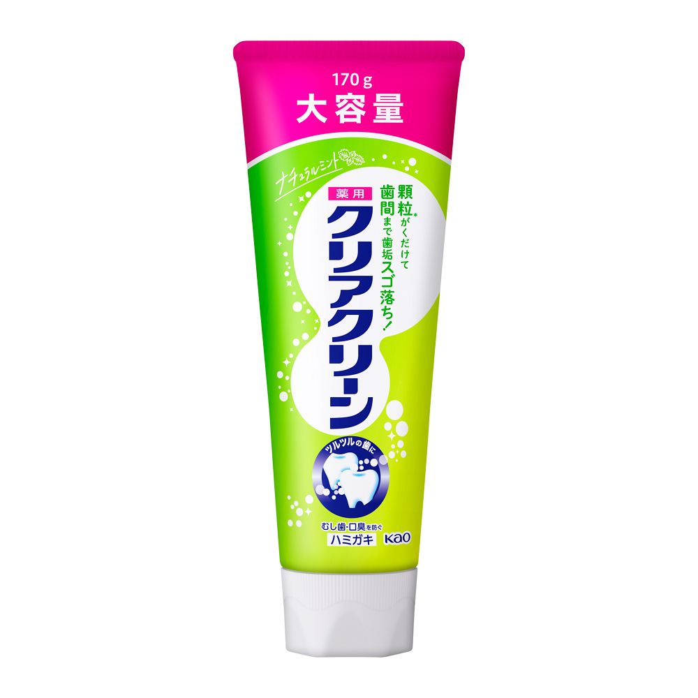 すみずみまでツルツルの歯に。 ●顆粒*がくだけて、ハブラシが届かない歯間の歯垢まで押し出す！ ●フッ素配合：むし歯の発生と進行を防ぐ。 ●口中を浄化。 ●口臭を防ぐ。 ●さわやかなナチュラルミントの香味。 リニューアルに伴い、パッケージ・内...