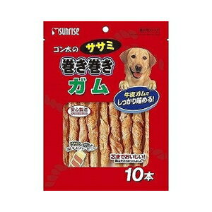 　適度な噛み応えのガムにワンちゃんの大好きな鶏ササミを巻いた嗜好性の高いスナックです。 おいしく噛み続けることができ、噛むことで歯の健康にも役立ちます。 ■対象：超小型犬〜大型犬。幼犬にも与えられます。 ■原材料：肉類(鶏ササミ、牛皮等)、...