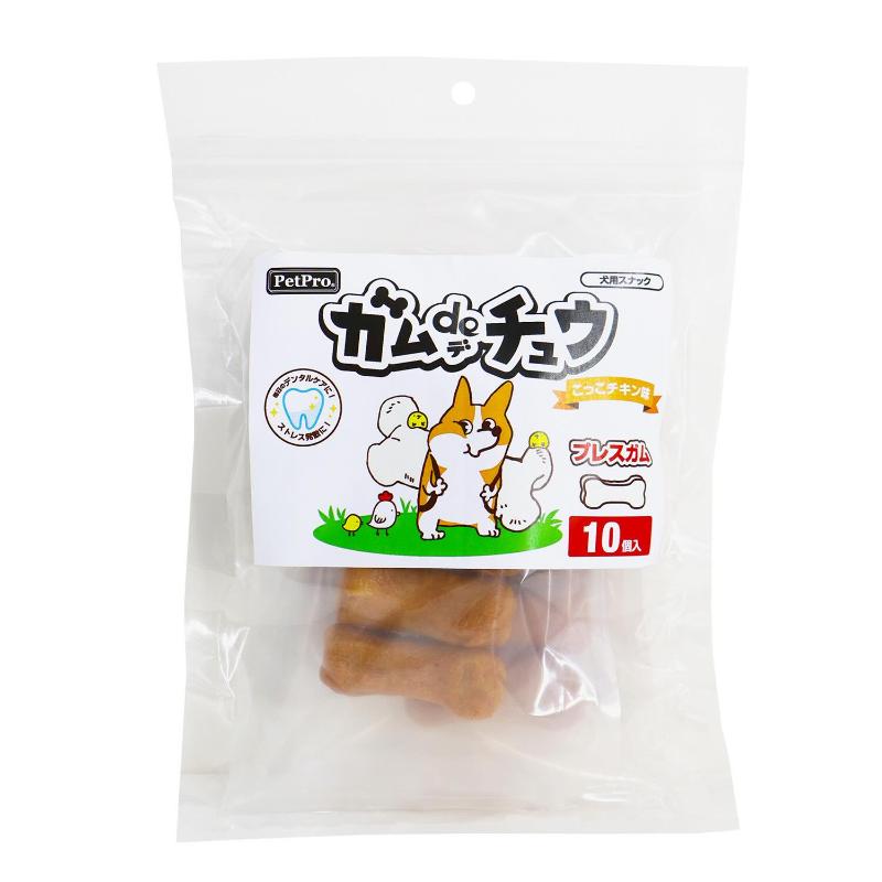 人気のガムおやつに、嗜好性高いチキンをコーティングしました。 毎日のデンタルケアやストレス発散に役立ちます。 ［給与方法］ ・体重を目安として一日2～3回に分けてお与えください。 ・与える量は体調、年齢、季節、運動量、妊娠期などにより異なり...