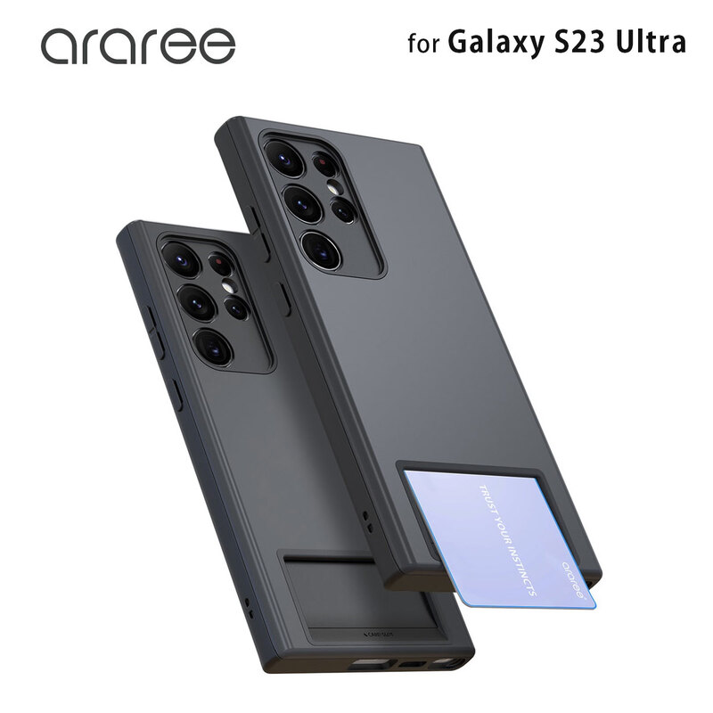 ■対応機種：＜docomo＞Galaxy S23 Ultra SC-52D、＜au＞Galaxy S23 Ultra SCG20 ■製品情報 ・商品名：カードスロット付きAir Slot ブラック ・タイプ：背面カバー、バックカバー、ジャケ...