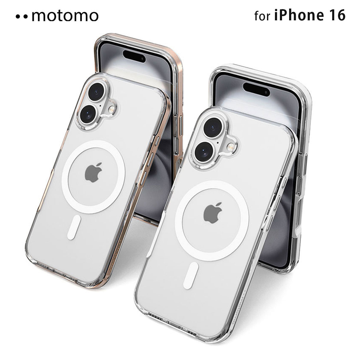 ・TPUクリアボディとポリカーボネートバンパーのハイブリッド構造 ・MagSafe対応 ・シンプルで洗練されたデザイン性のあるハイセンスなクリアケース ■商品仕様 ・商品名：MagSafe対応　INO Achrome Shield Case...