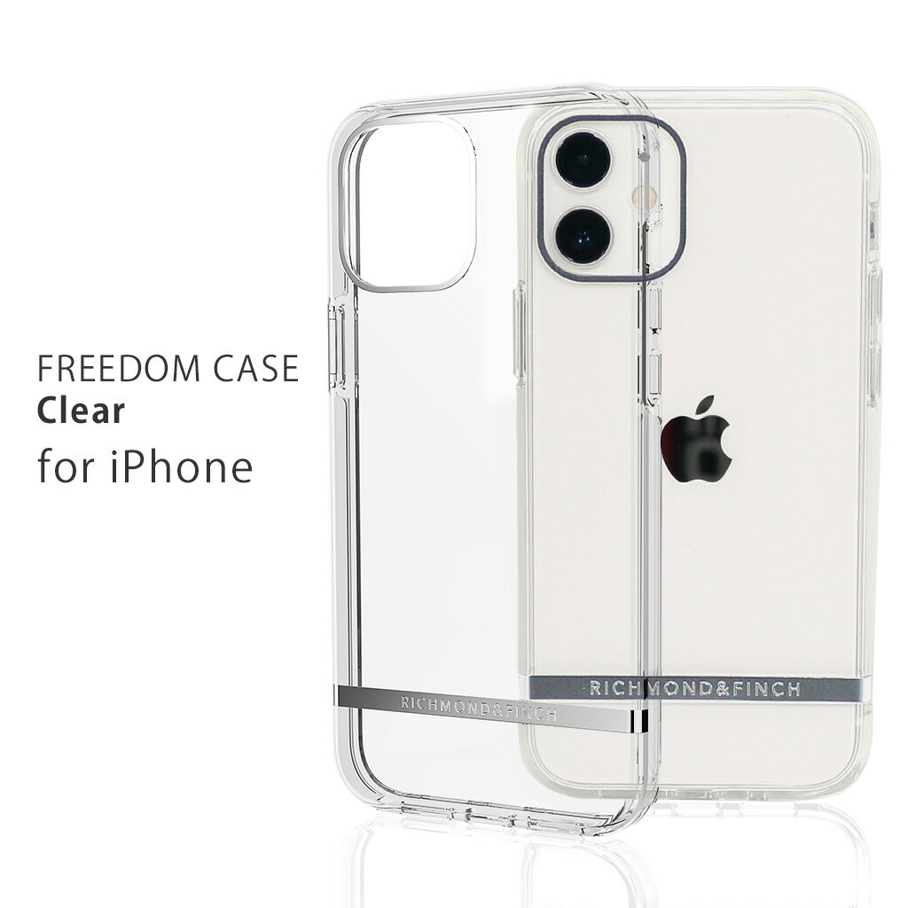 Richmond ＆ Finch（リッチモンド＆フィンチ）の「フリーダムケース クリア」は、カメラ周りのメタル飾りやブランドネームが刻まれたメタルプレートがデザインポイントのシンプルで衝撃に強いハイブリッドケースです。 ●シンプルで洗練され...