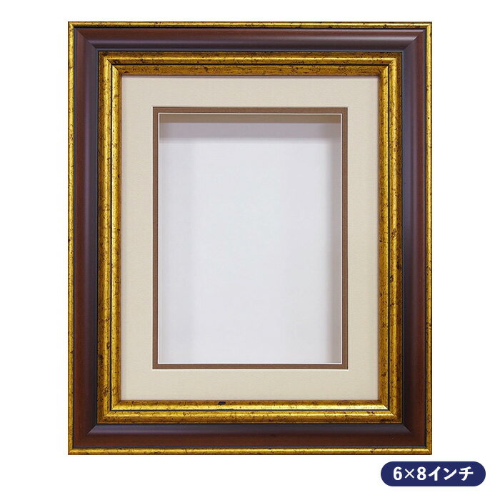 6×8インチサイズ/深さ35mm 窓抜き:192×140mm 裏板:263×211mm 外寸:333×280mm