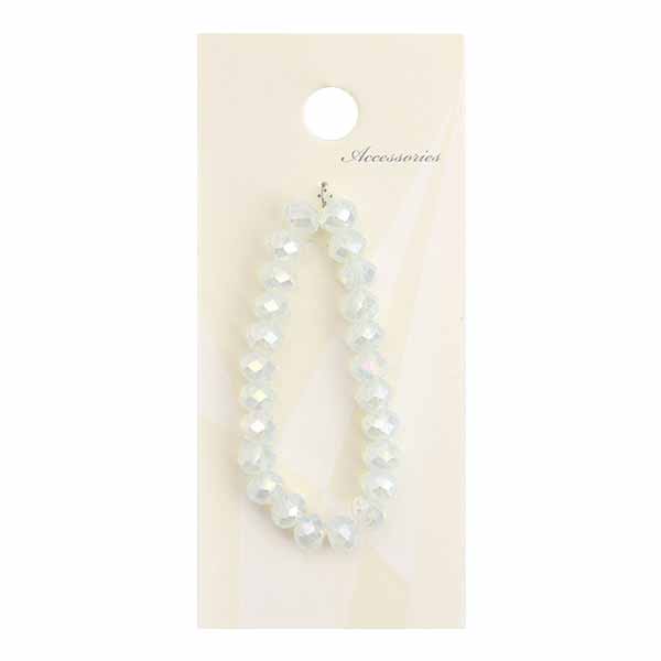 商品名：クラフト アクセサリー 工作 パーツ ガラスビーズ ボタンカット6mm オパールホワイト メール便/宅配便可品　番：bj-754サイズ：約24ps素　材：ガラス重　量：　　 -詳　細：【配送について】 この商品は、少量注文に限りメー...