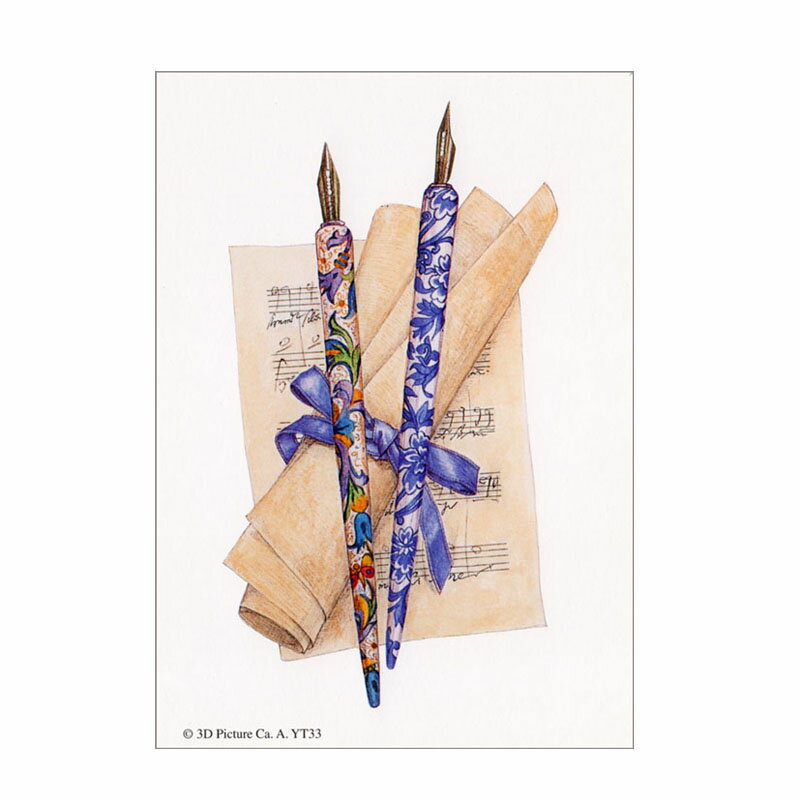 商品名：シャドープリント「音楽と言葉」 メール便/宅配便可品　番：3d-yt33サイズ：約148×105mm（プリント5枚）テキスト付シャドープリント シャドーボックス デコパージュ ポストカード カード 手芸 ハンドメイド 手作り 作品商...