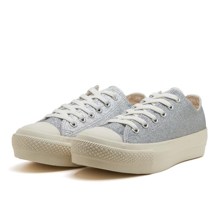 レディース 【CONVERSE】 コンバース AS PLTS GLITTER OX オールスター PLTS グリッター OX 31313261 SILVER【ご注意】こちらの商品は弊社実店舗からも集約(入荷)するため、「靴箱の破損、色あせ、...