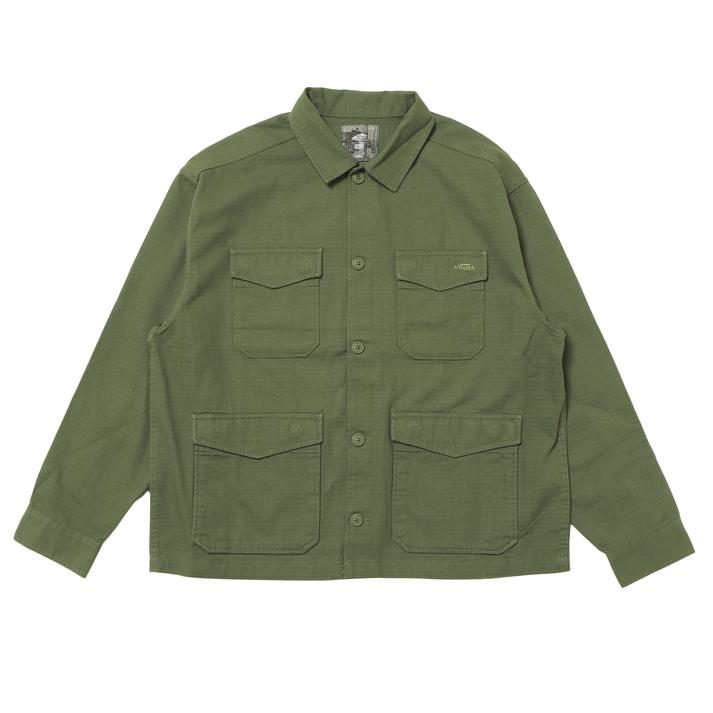 【VANS】 ヴァンズ Skate Atiba Military Overshirt ロングスリーブ VN000R38EN6 ABC-MART限定 Pine Forest【ご注意】こちらの商品は弊社実店舗からも集約(入荷)するため、「靴箱の...
