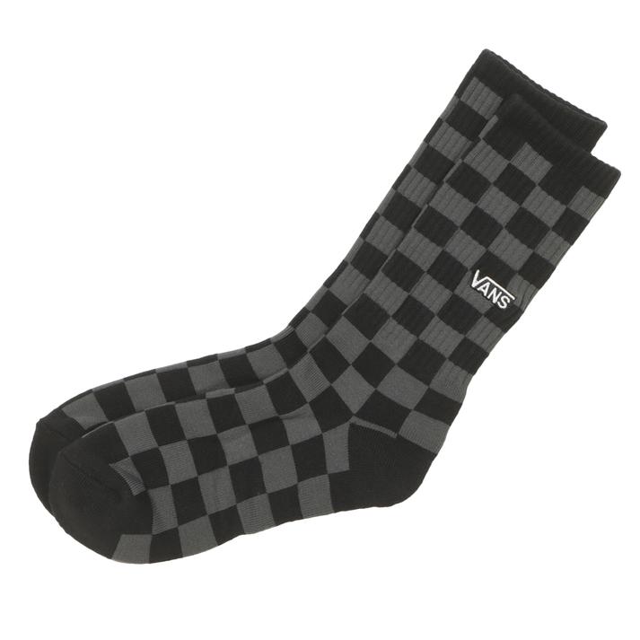 【VANS】 ヴァンズ Checkerboard Crew カジュアルソックス VN000QBDBA5 BLACK-CHARCOAL【ご注意】こちらの商品は弊社実店舗からも集約(入荷)するため、「靴箱の破損、色あせ、プライス貼付、剥がし跡」...