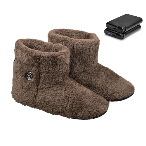 【保温効果抜群！北欧風電気スリッパ】最新版の電気スリッパの上下両面には日本製ヒーターがあり、電源を入れると、電気スリッパによる温度をわずか3秒で感じることができます。つま先も足の裏もしっかり温まり、これ以上真冬の寒さを恐れることなく、頭寒足...