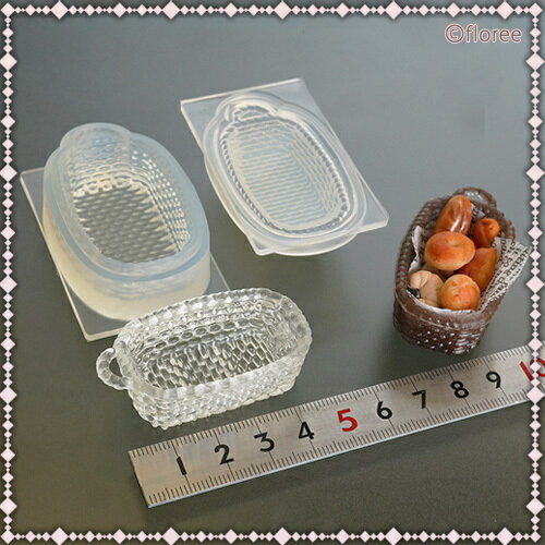 商品説明 バスケット角（大）レジン専用　ソフトモールド/レジン/ミニチュア 樹脂粘土グレイスジュエリーラインを詰めて抜く事で簡単にクレイジュエリー作品のベースとなる原型を作る事ができます。シリコーン素材のため柔軟性と紫外線透過性があり2液混...