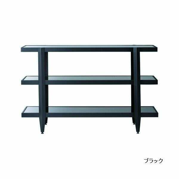 品名SA-100-3段 SA-100 木製 シェルフ 収納棚 チェリー ミドルタイプ 天然木 カラバリ ブラック チェリー cherryサイズW1150xD356xH720mm色BK素材・仕様本体：スチール製 棚板：強化ガラス5mm厚(不透...