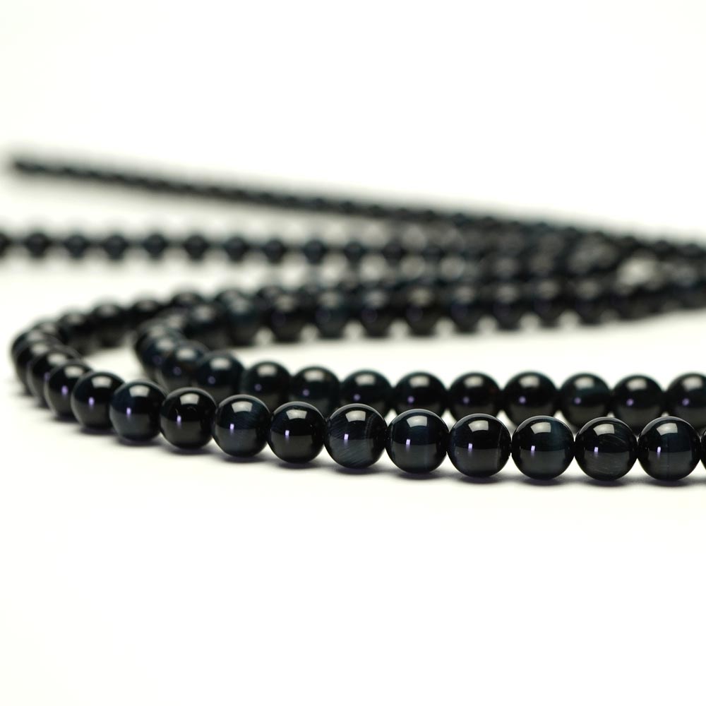 天然石名：ホークスアイAAA 天然石英名：ホークスアイAAA 商品形状：連売り ビーズ径 6mm 約38cm ※ビーズ径+-0.5mm カラー：モニターの発色具合によって実際のものと色が異なる場合があります。ハンドメイドのブレスレット・アク...