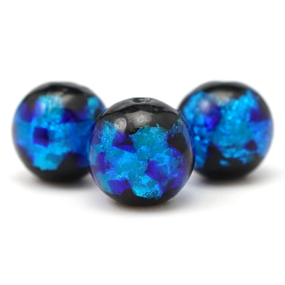 天然石名：トンボ玉 天然石英名：GlassBeads 商品形状：粒売り ビーズ径 12mm ※ビーズ径+-0.5mm カラー：モニターの発色具合によって実際のものと色が異なる場合があります。ハンドメイドのブレスレット・アクセサリーや雑貨作り...